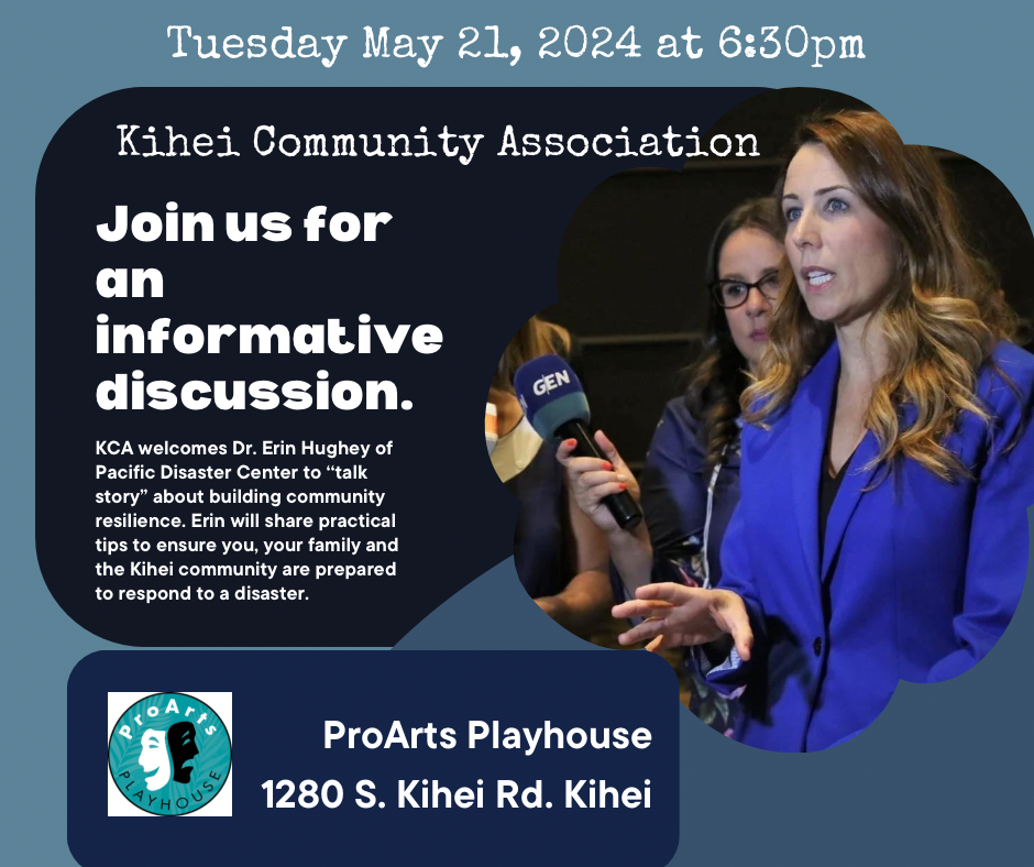 Pacific Disaster Center’s Dr. Erin Hughey guest speaker at KCA ...